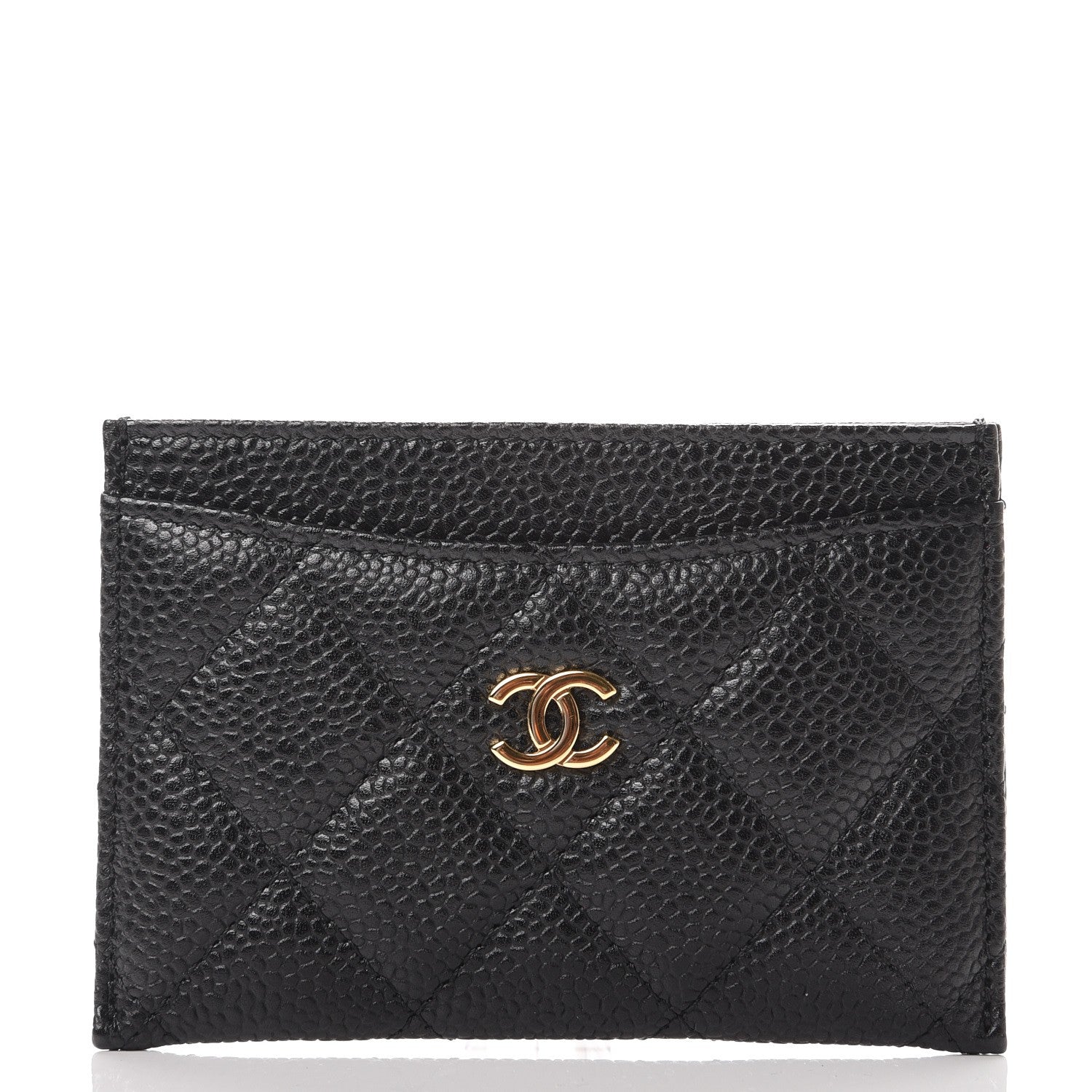Chanel Caviar Quilted Card Holder Black 238791 – FASHIONPHILE