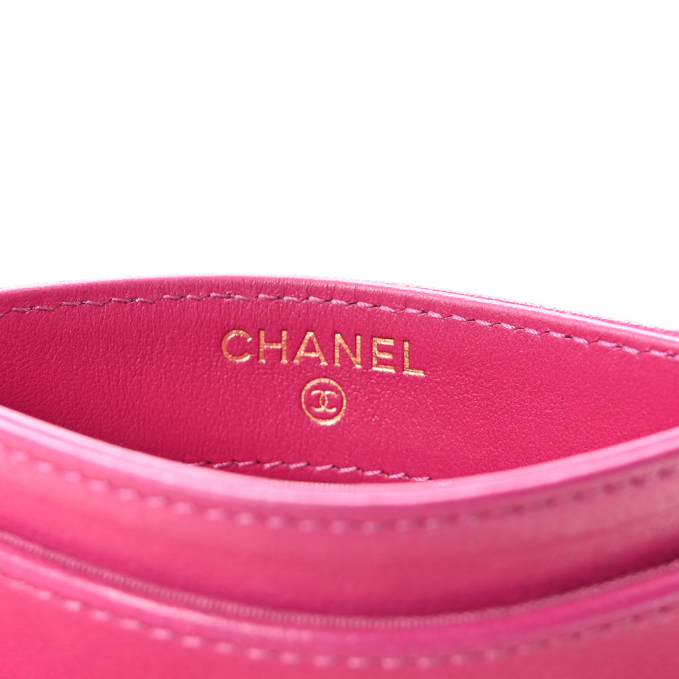 Chanel Goatskin Timeless CC Card Holder Fuchsia 1801925 – FASHIONPHILE