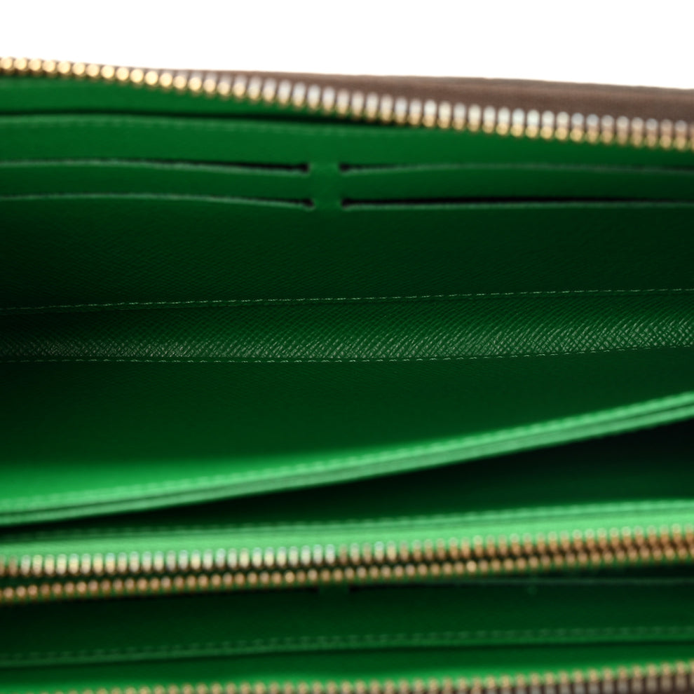 Louis Vuitton Monogram Kusama Pumpkin Dots Zippy Wallet Green 1791866 ...