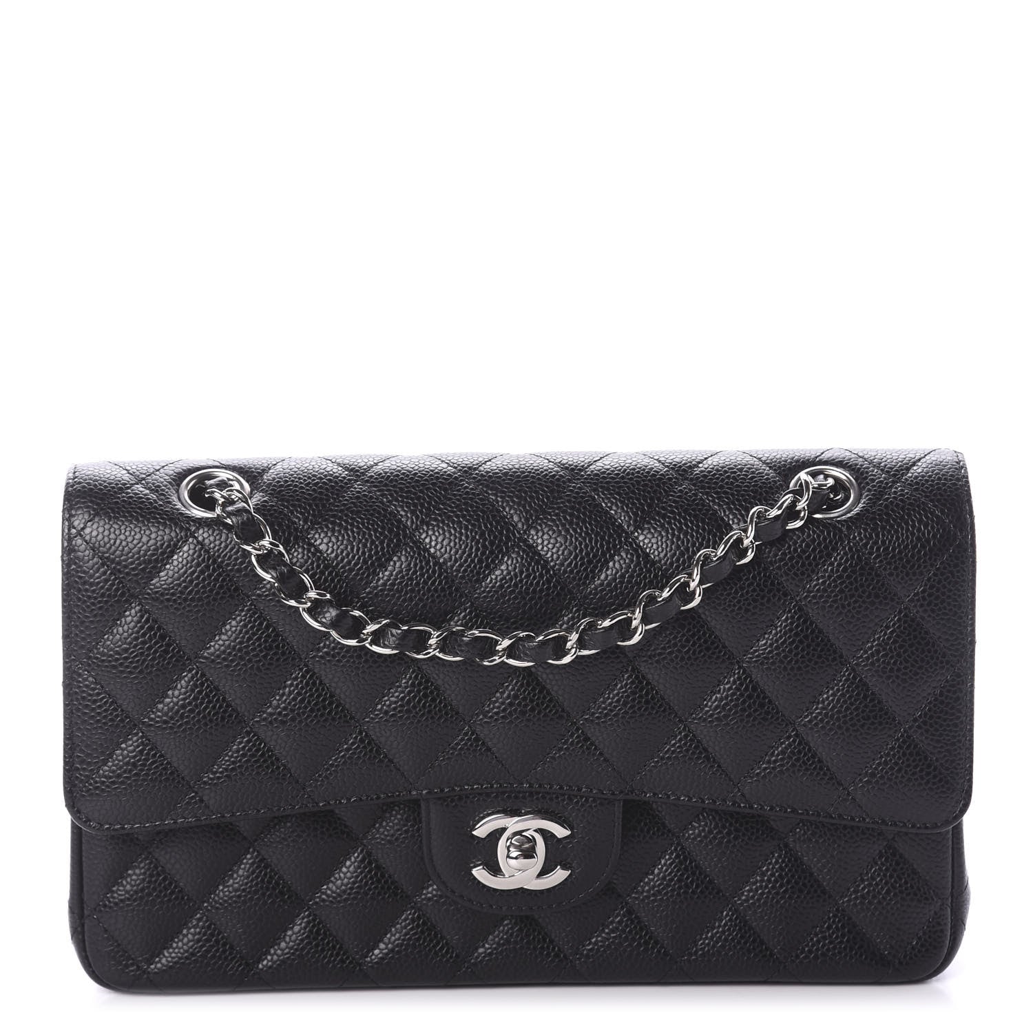 Chanel Caviar Quilted Medium Double Flap Black 598978 – FASHIONPHILE