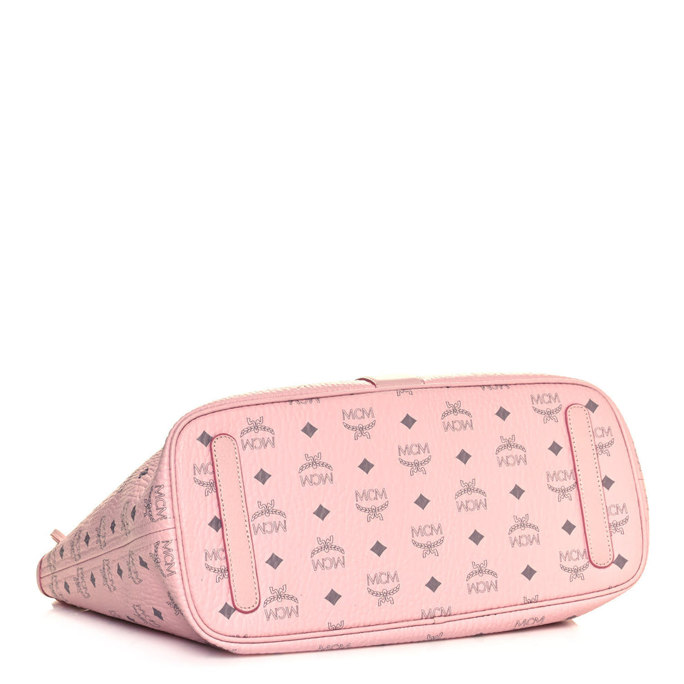 MCM Visetos Medium Liz Reversible Shopper Tote Powder Pink 926645 ...