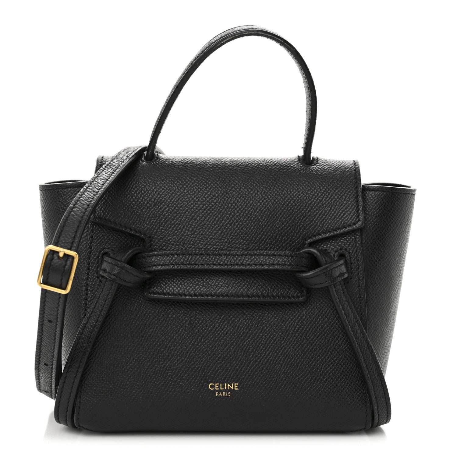 Celine Grained Calfskin Pico Belt Bag Black 1751796 – FASHIONPHILE