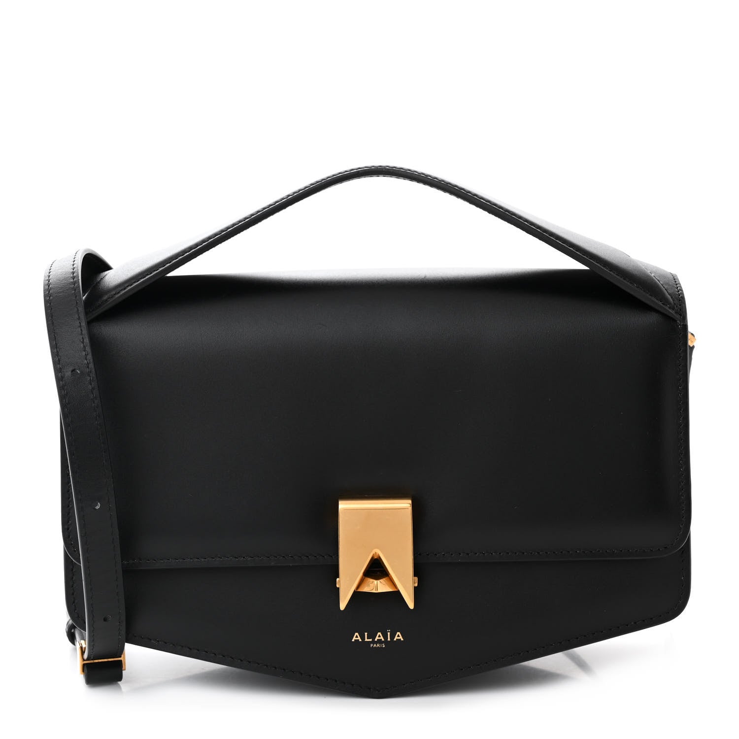Alaia Box Calfskin Le Papa East West Crossbody Black 1540507 – FASHIONPHILE