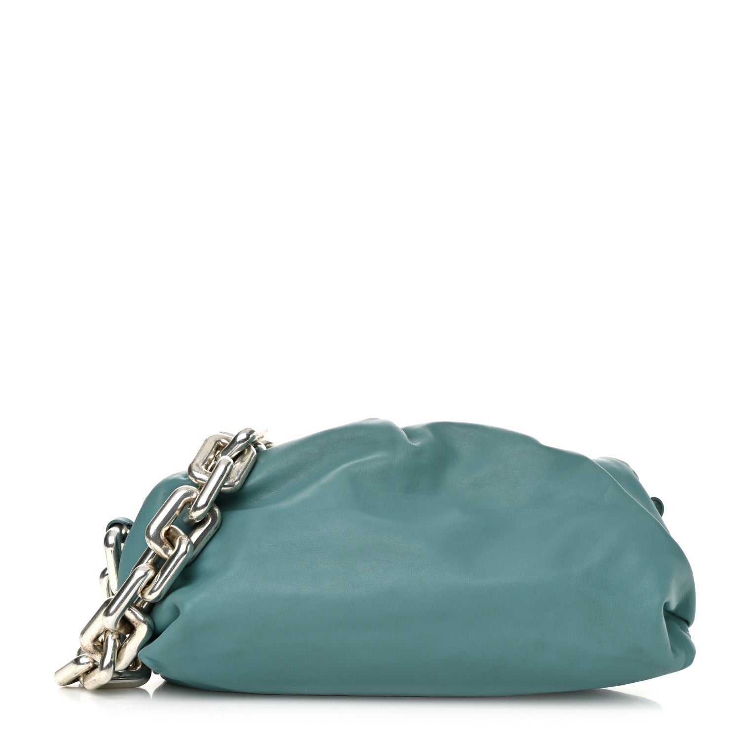 Bottega Veneta Calfskin The Pouch Chain Linoleum 1745713 – FASHIONPHILE