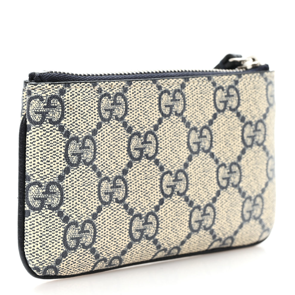Gucci GG Supreme Monogram Key Case Beige Blue 1887342 – FASHIONPHILE