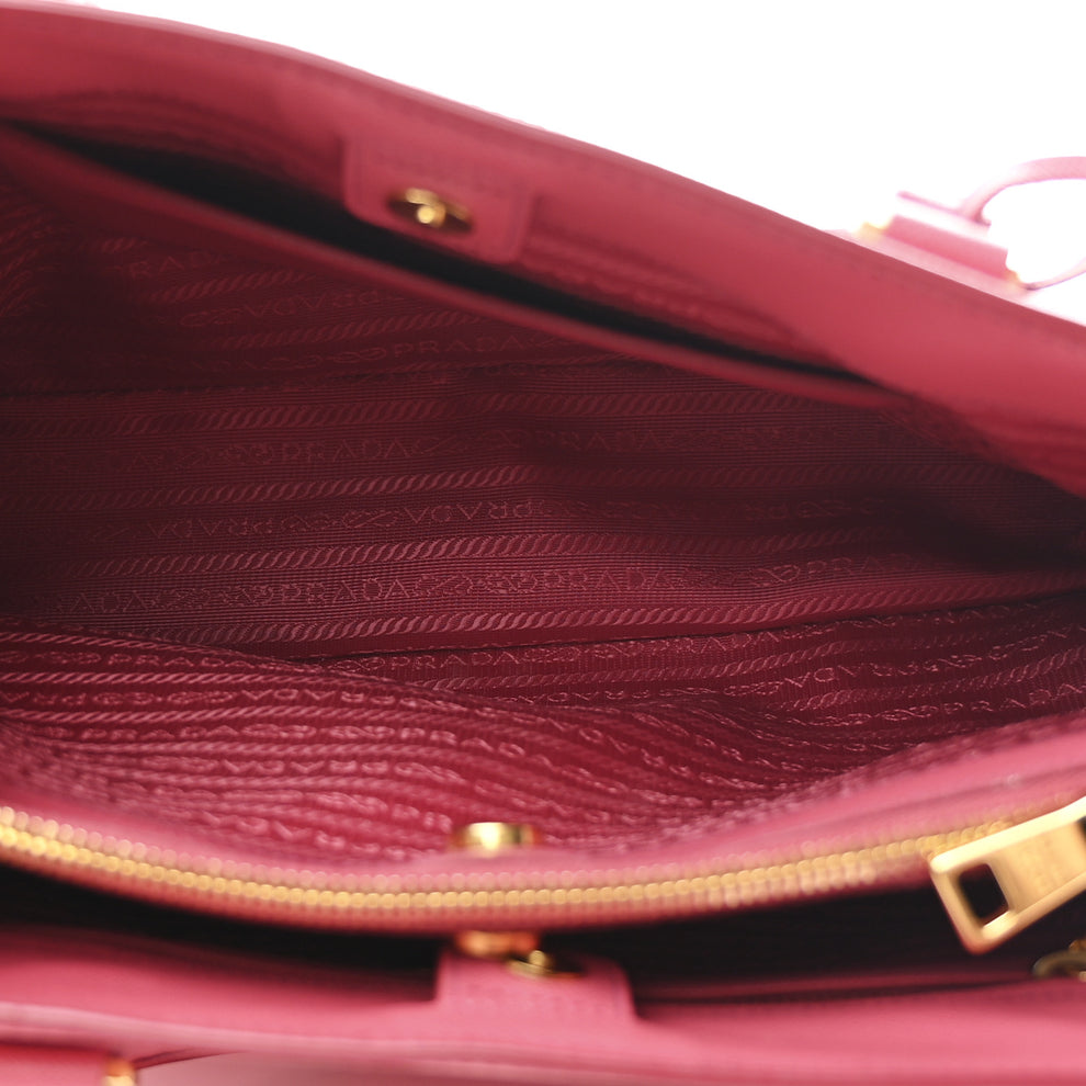 Prada Saffiano Lux Medium Tote Peonia 1772771 – FASHIONPHILE