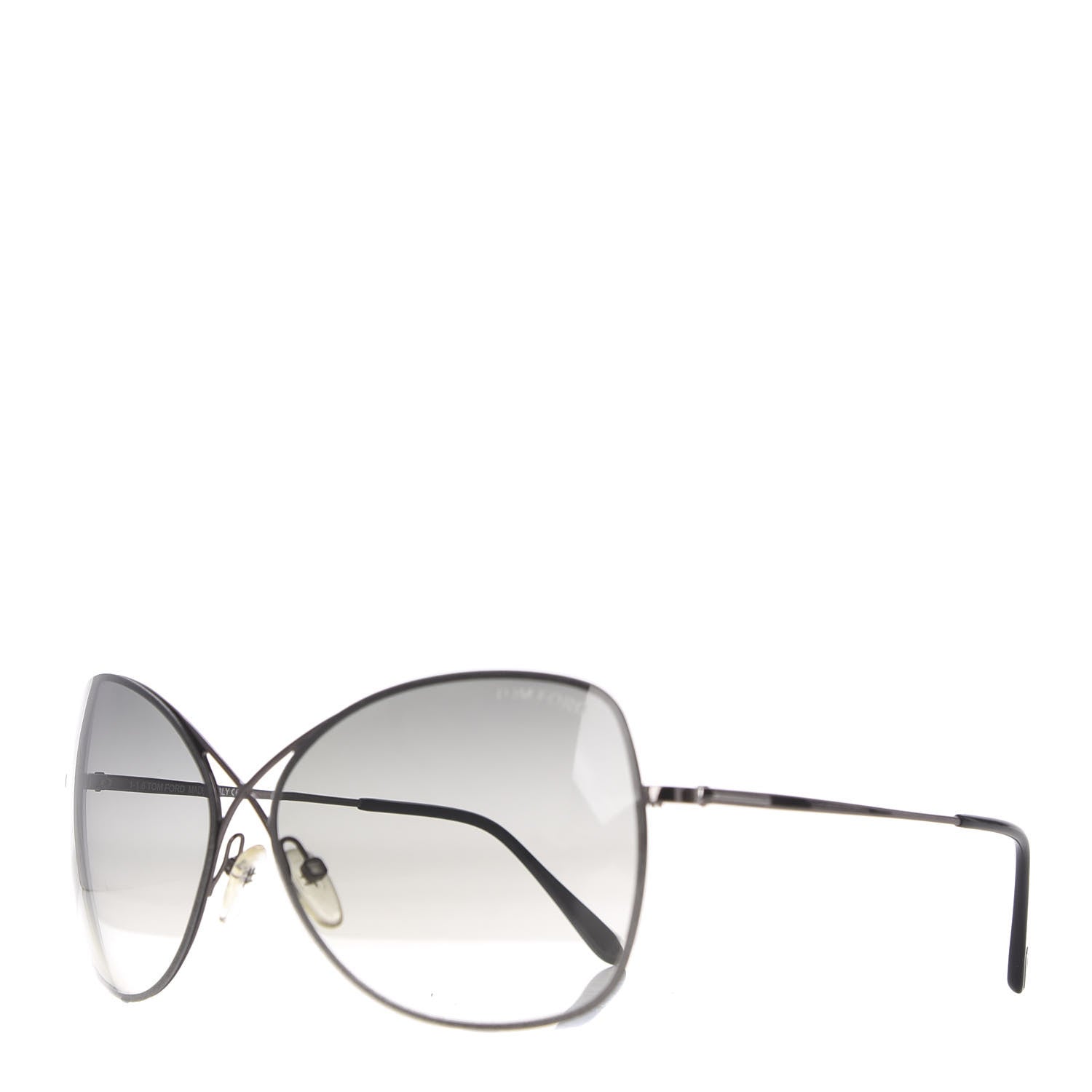 Tom Ford Colette Butterfly Sunglasses TF250 Gunmetal 623667 – FASHIONPHILE