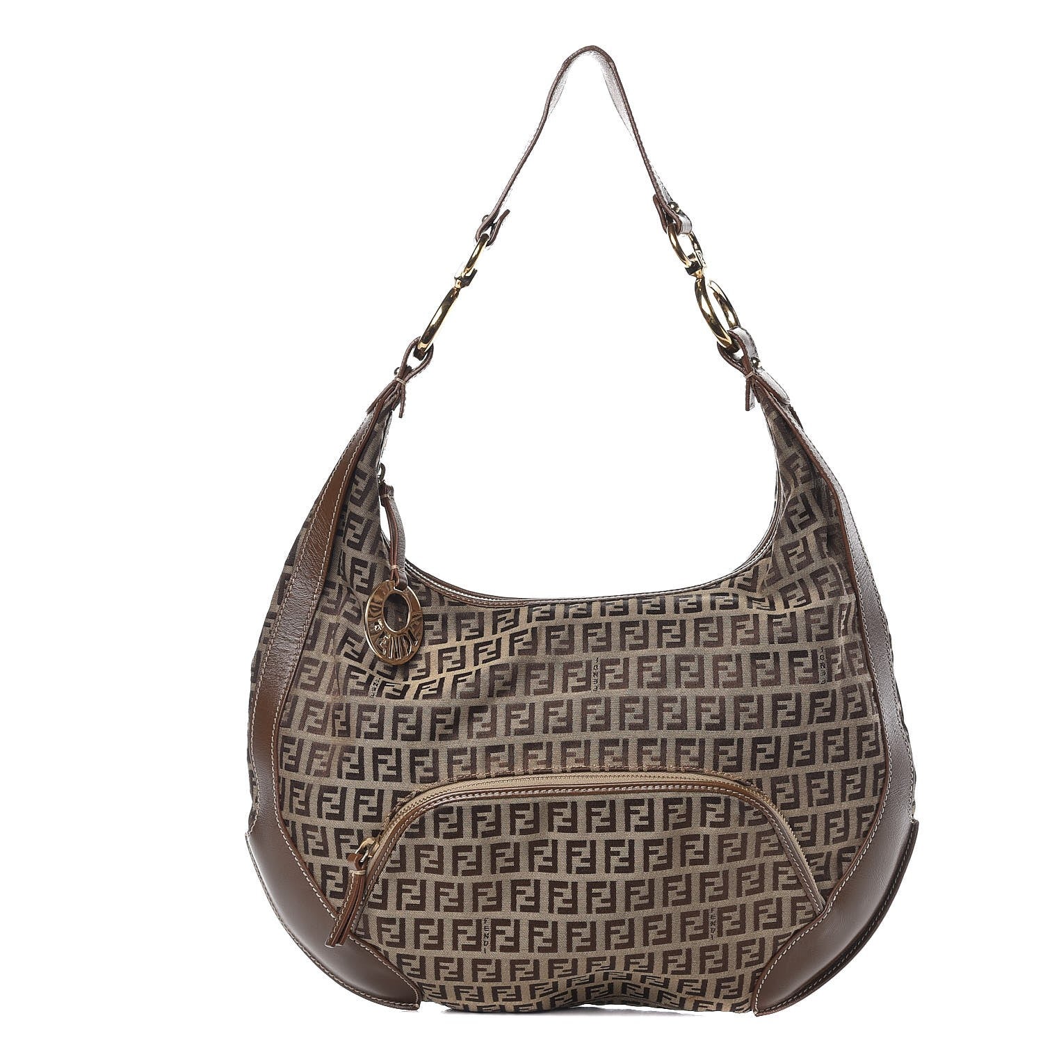 Fendi Zucchino Cuoio Chef Hobo Mogano Panna Fango 278360 – FASHIONPHILE