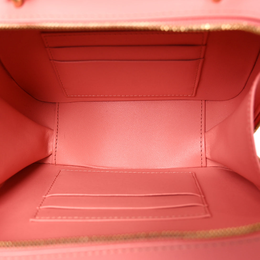 Chanel Lambskin Quilted Top Handle Small Vanity Case Pink 1799602 ...