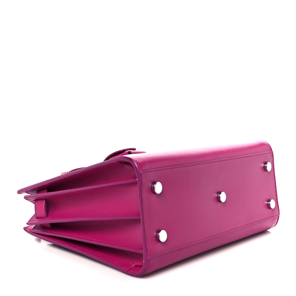Saint Laurent Calfskin Baby Sac De Jour Fuchsia 1780962 – FASHIONPHILE