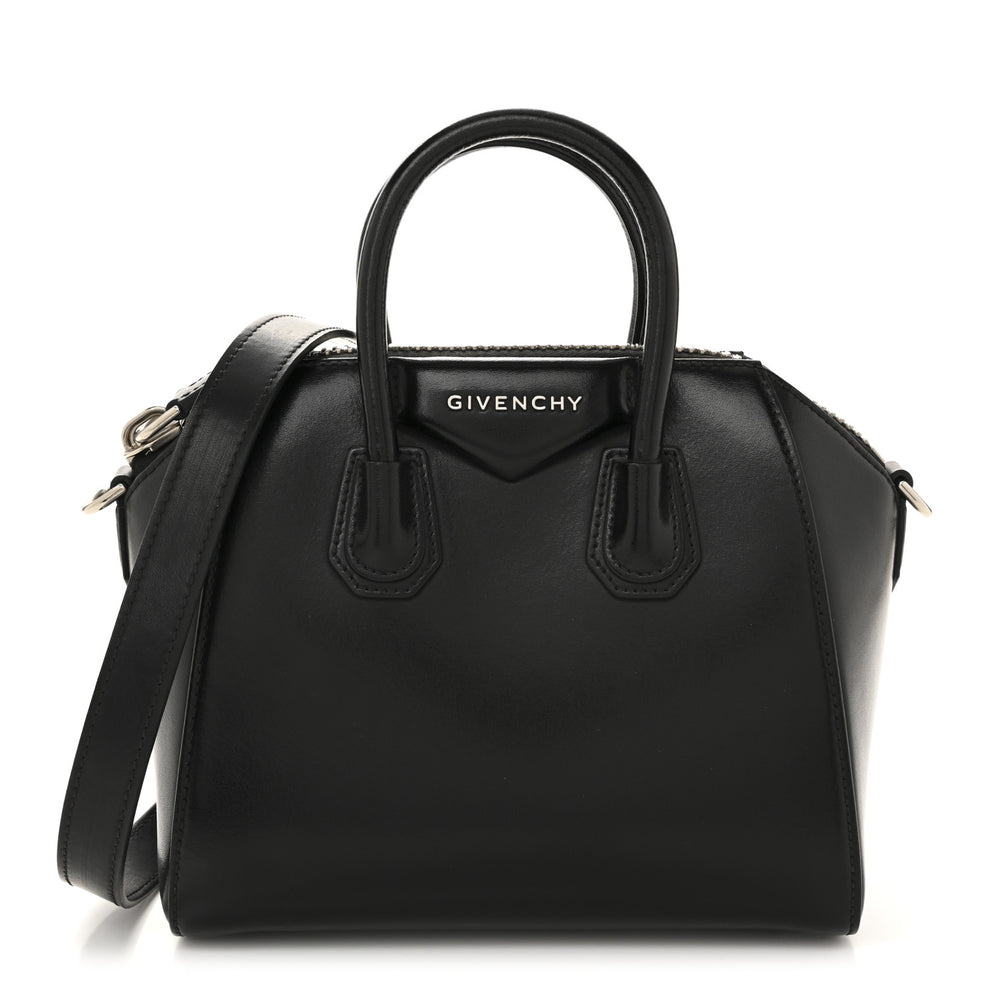 Givenchy Shiny Lord Calfskin Mini Antigona Black 1797531 – FASHIONPHILE