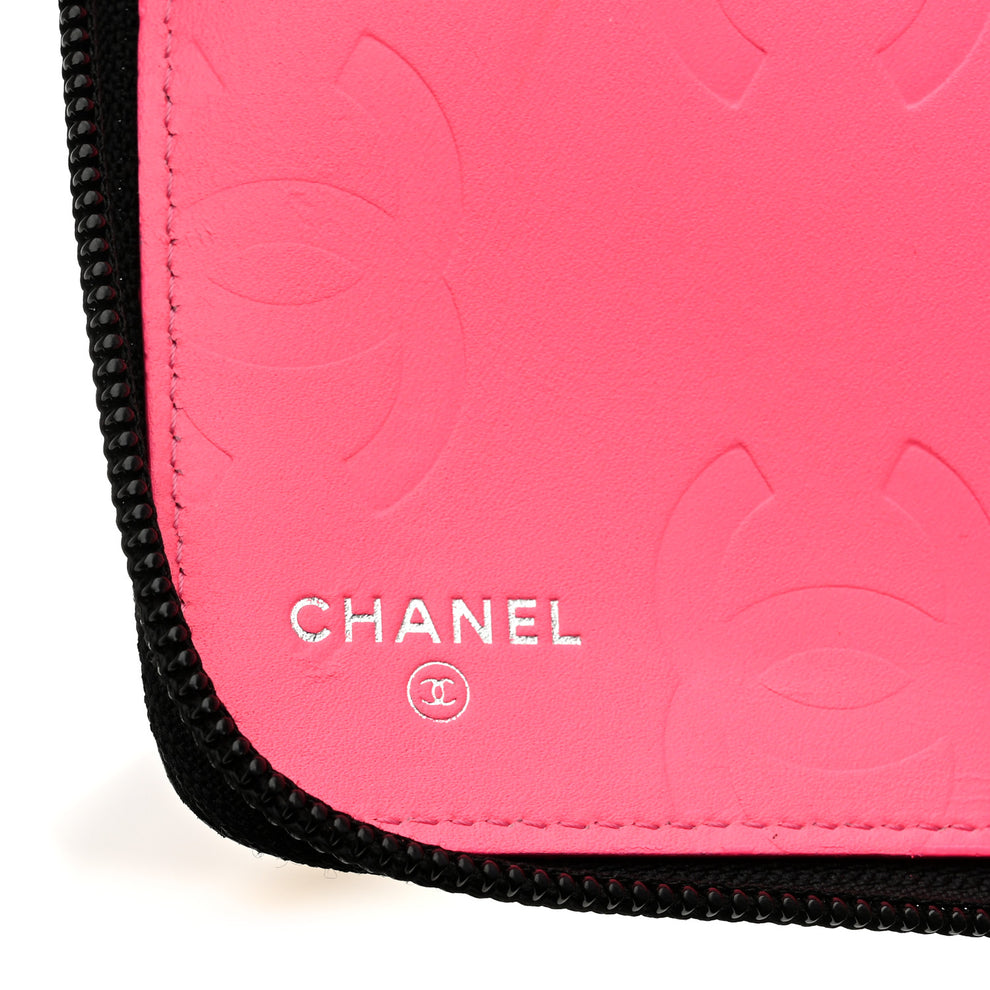 Chanel Calfskin Cambon Zip Around Organizer Wallet Black 1798381 ...