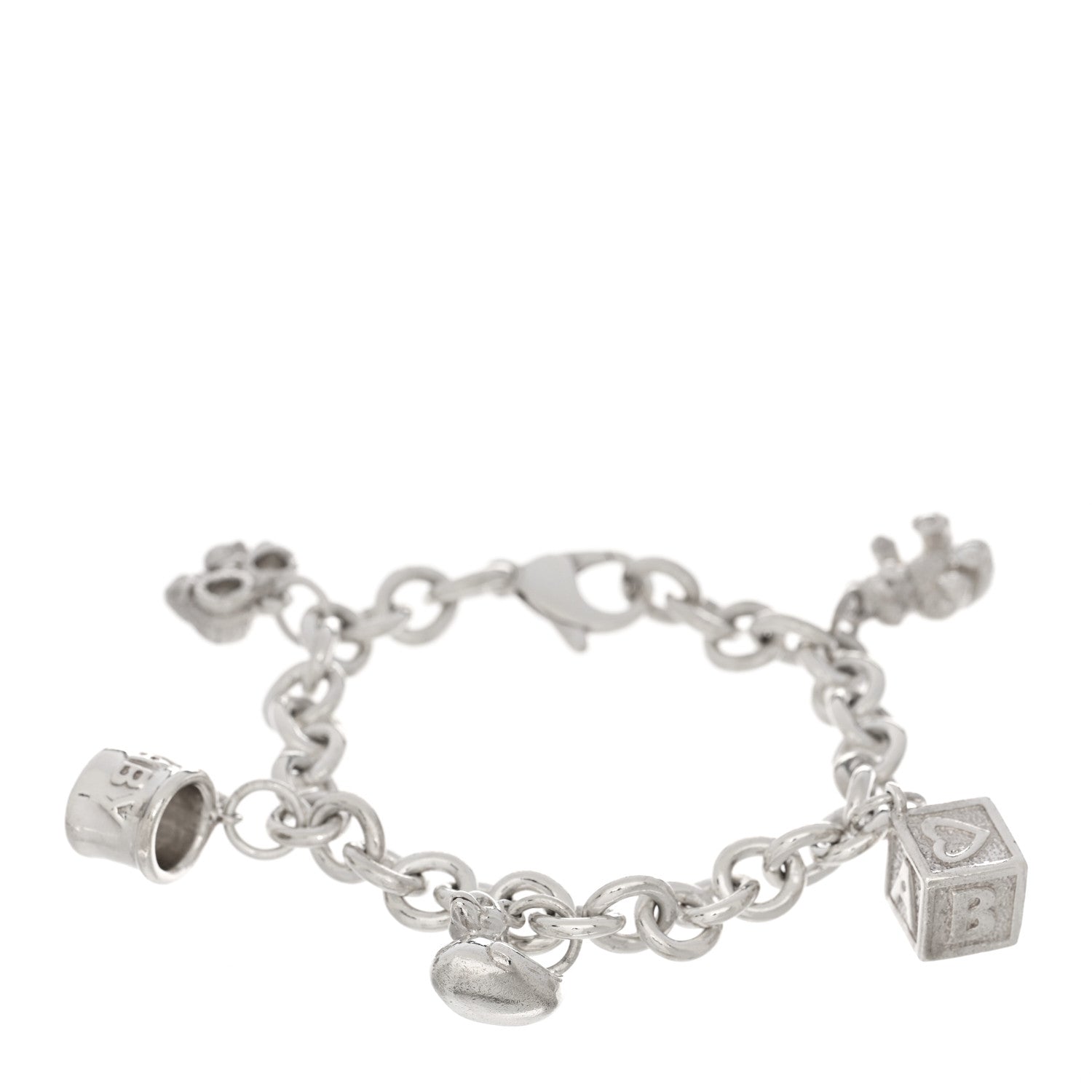 Tiffany Sterling Silver Baby Charm Bracelet 1574201 – FASHIONPHILE