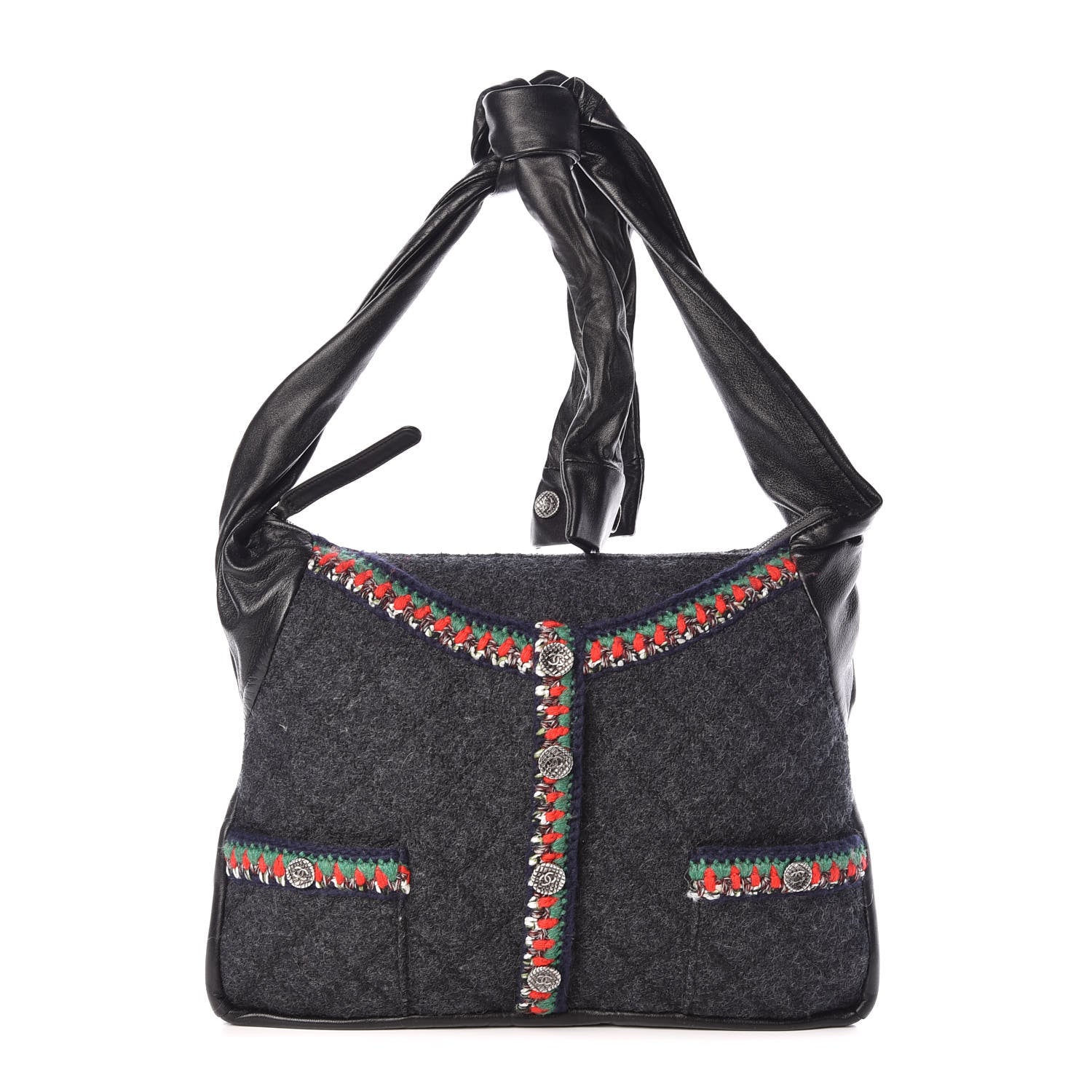 Chanel Lambskin Tweed Small Girl Bag Multicolor Black 401539 – FASHIONPHILE