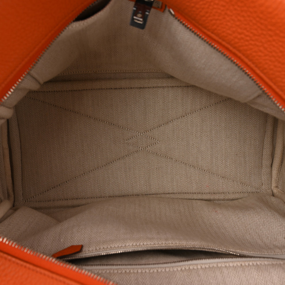 Hermes Taurillon Clemence Victoria II 35 Orange 1794041 – FASHIONPHILE