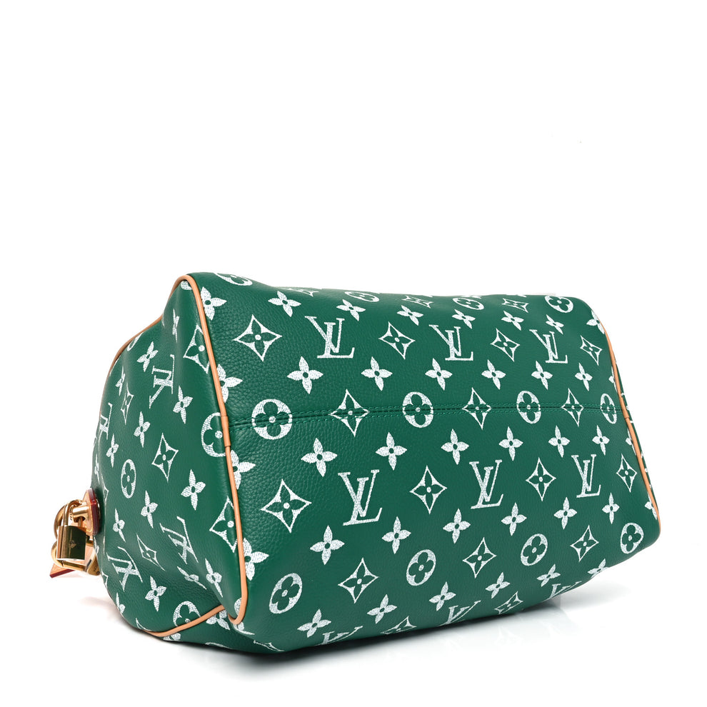 Louis Vuitton Calfskin Monogram Speedy P9 Bandouliere 30 Green 1784325 ...