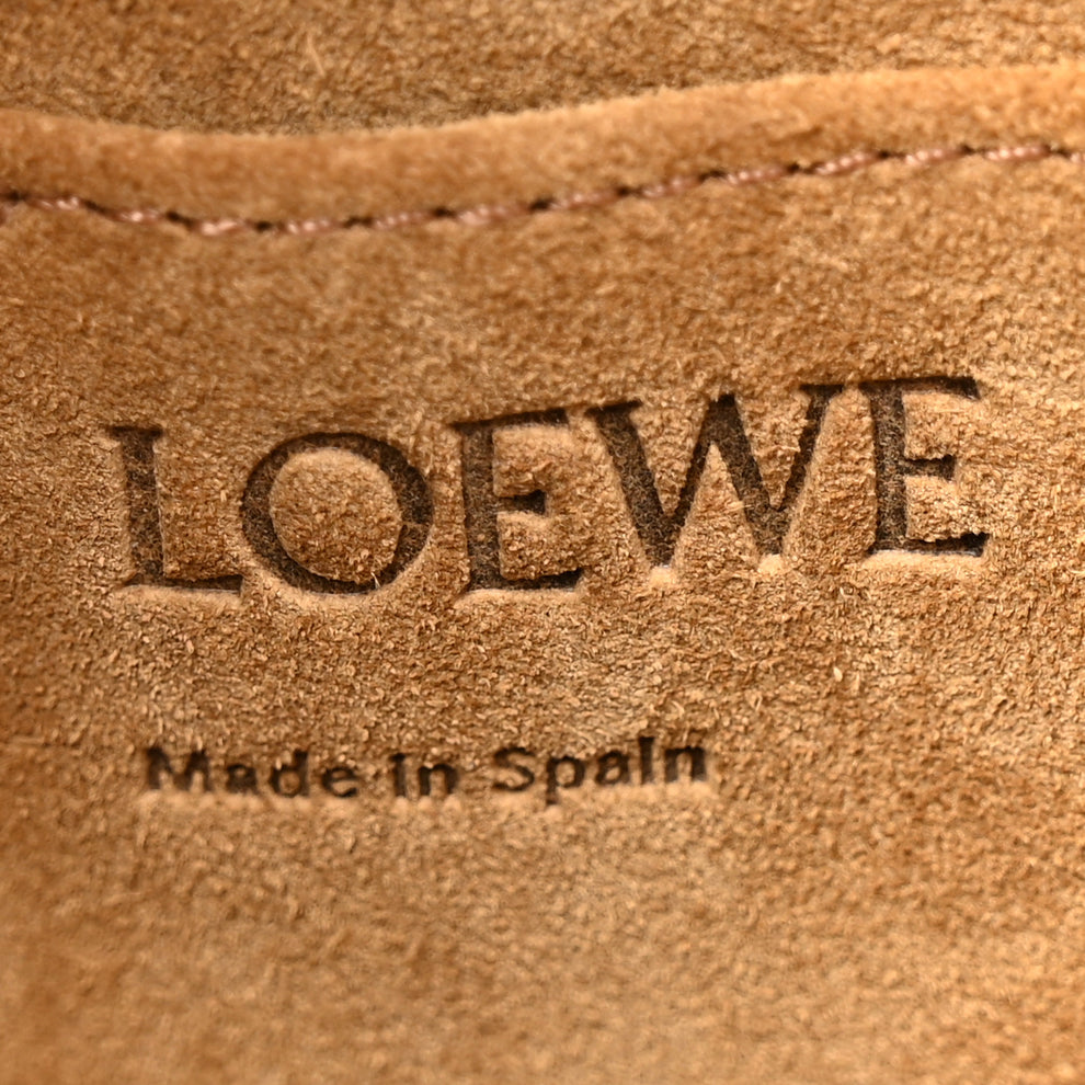 Loewe Grained Calfskin Small Gate Crossbody Bag Steel Blue 1790927 ...