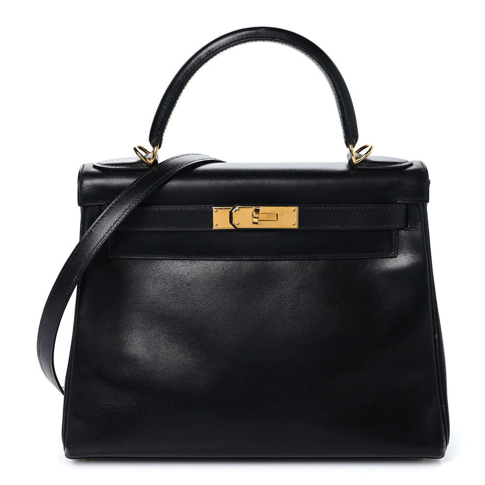 Hermes Box Kelly Retourne 28 Black 1781077 – FASHIONPHILE