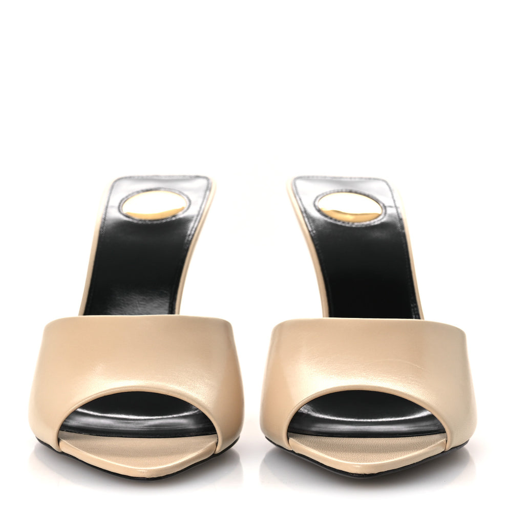 Saint Laurent Smooth Calfskin Romy 90 Sandals 39 Soft White 1795181 ...