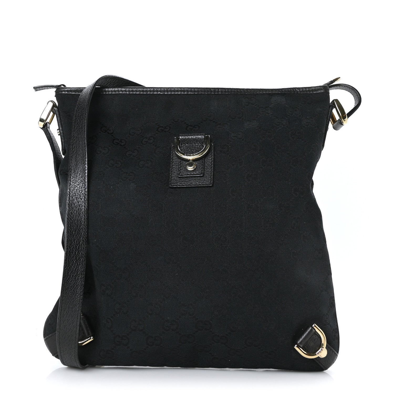 Gucci Monogram Abbey Messenger Bag Black 1167130 – FASHIONPHILE