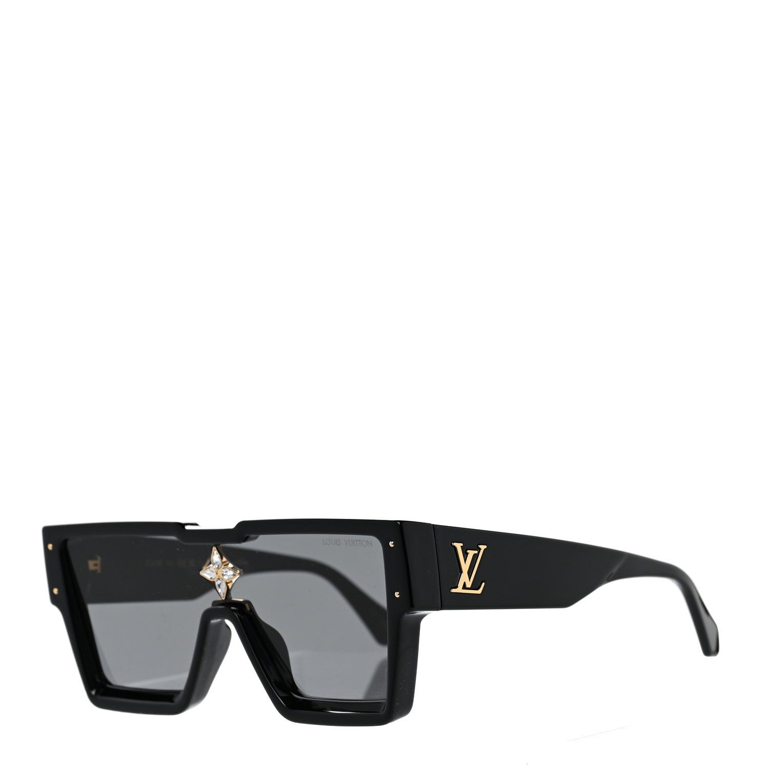 Louis Vuitton Acetate Cyclone Sunglasses Z1578E Black 1132513 ...
