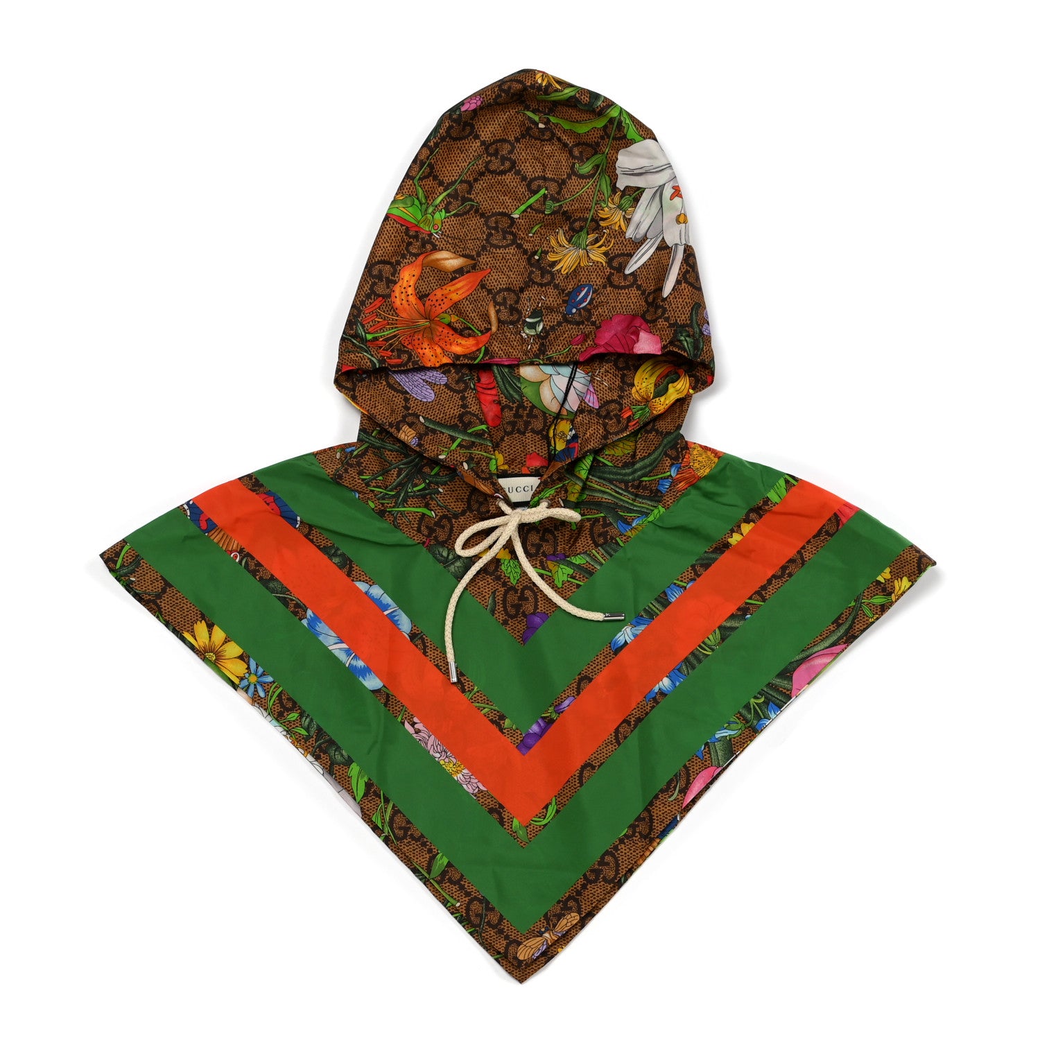 Gucci Polyamide Flora Monogram Rain Hood Green 976881 – FASHIONPHILE