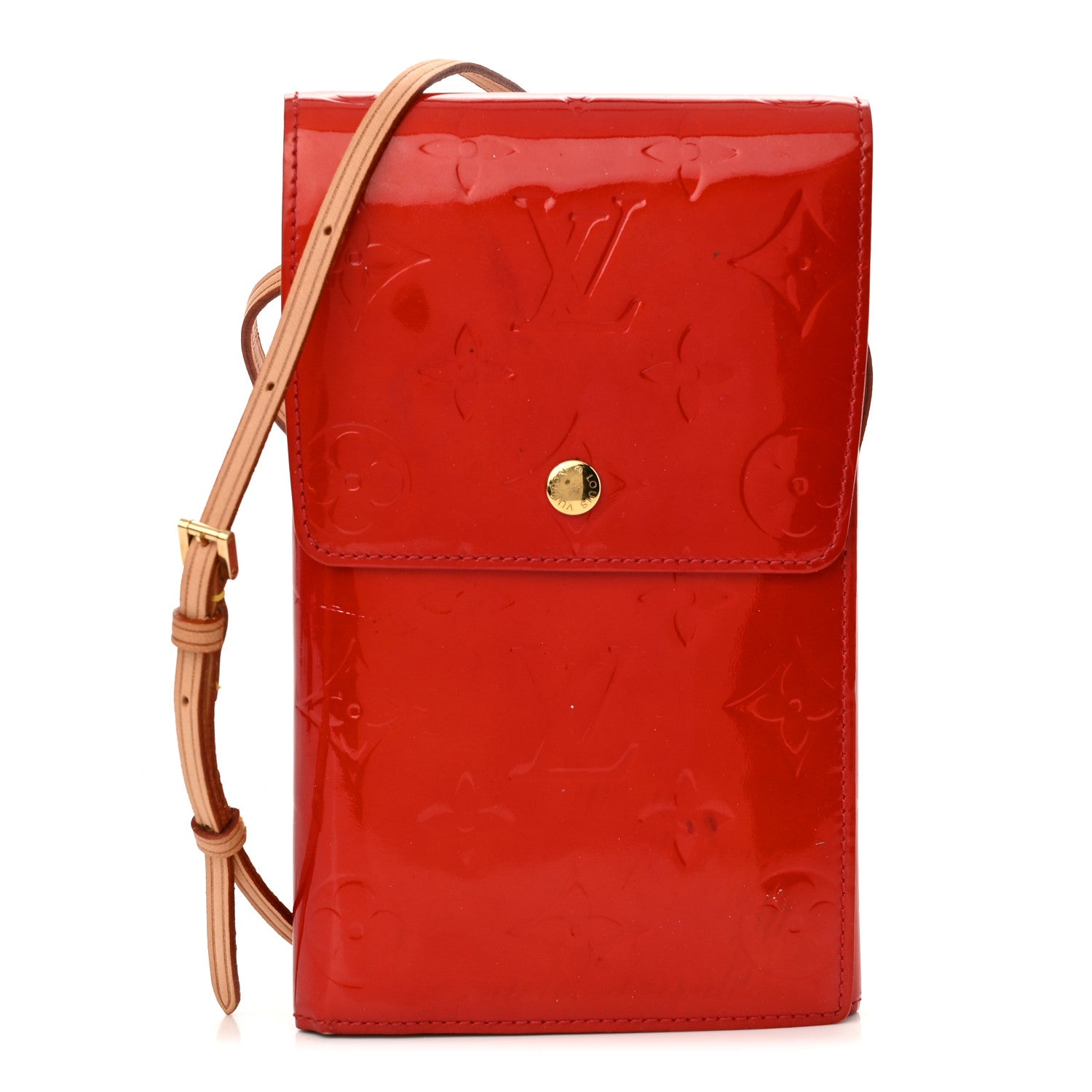 Louis Vuitton Vernis Walker Wallet Red 1207634 – FASHIONPHILE