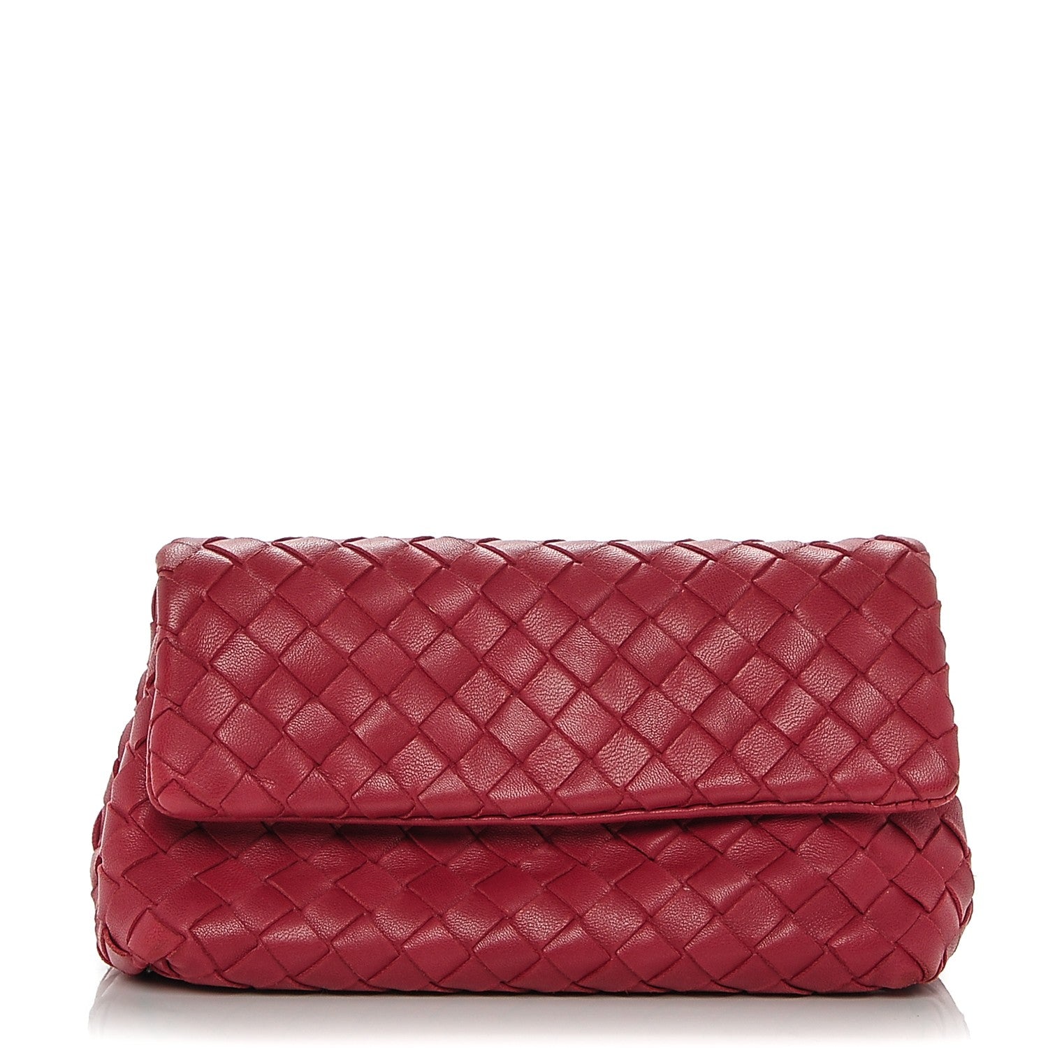 Bottega Veneta Nappa Intrecciato Cosmetic Case Cassis 188036 – FASHIONPHILE