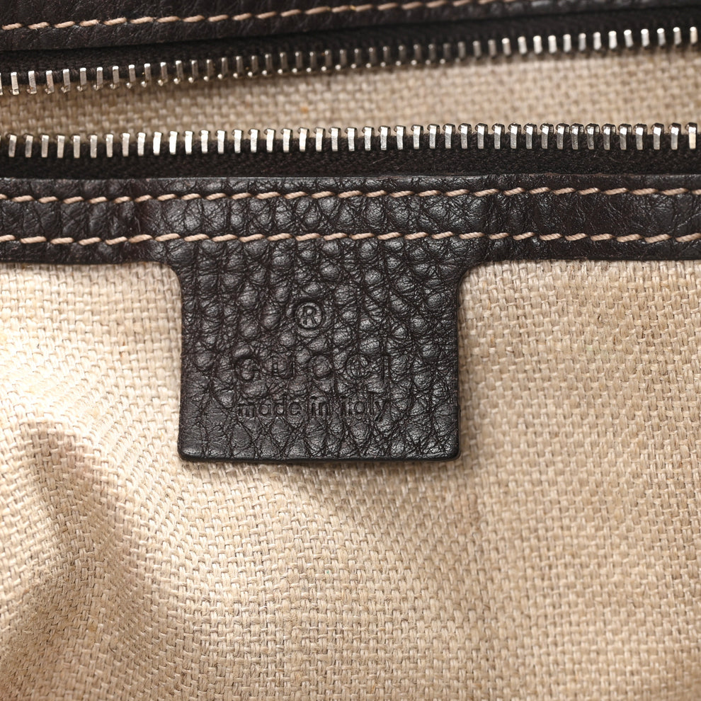 Gucci Monogram Medium Icon Bit Hobo Dark Brown 1788705 – FASHIONPHILE