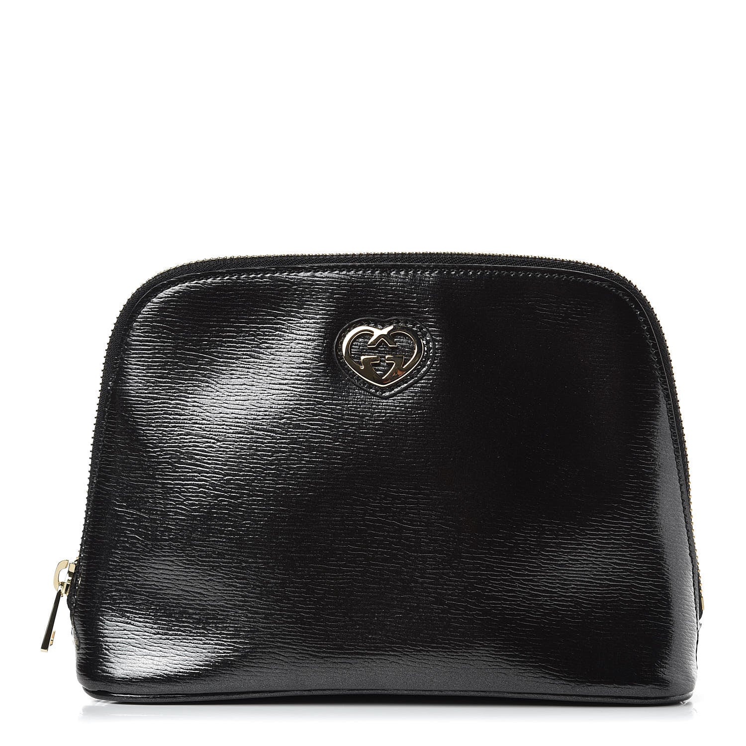 Gucci Calfskin Lovely Heart Cosmetic Case Black 389930 – FASHIONPHILE
