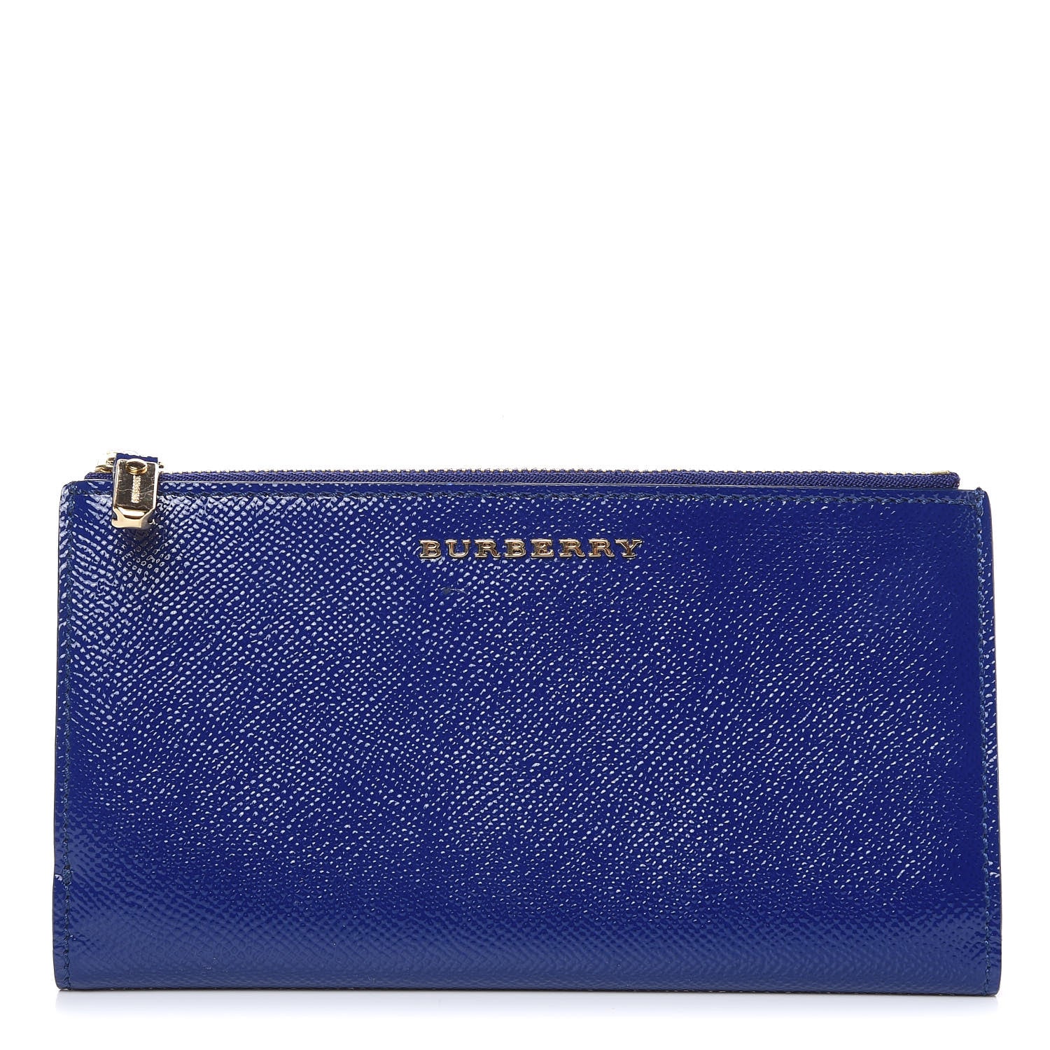 Burberry Patent Constantine Continental Wallet Blue 428786 – FASHIONPHILE