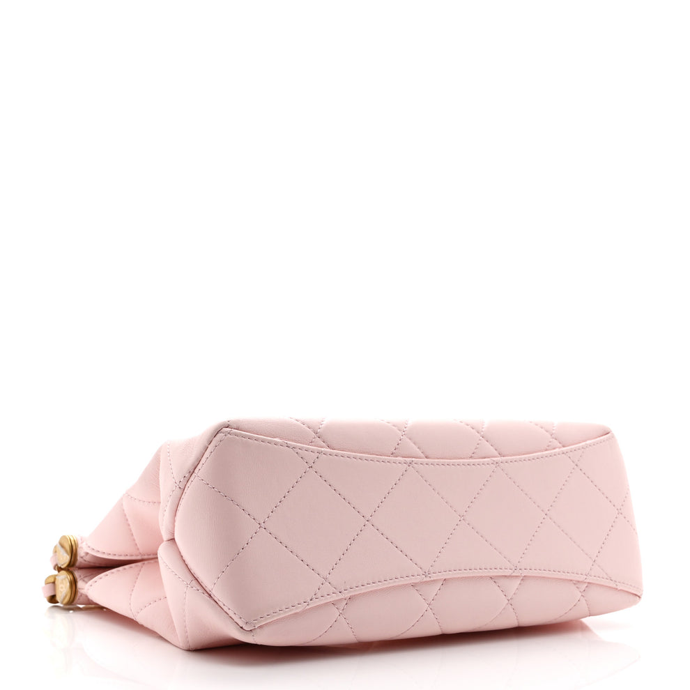 Chanel Shiny Lambskin Small Shopping Bag Light Pink 1772136 – FASHIONPHILE