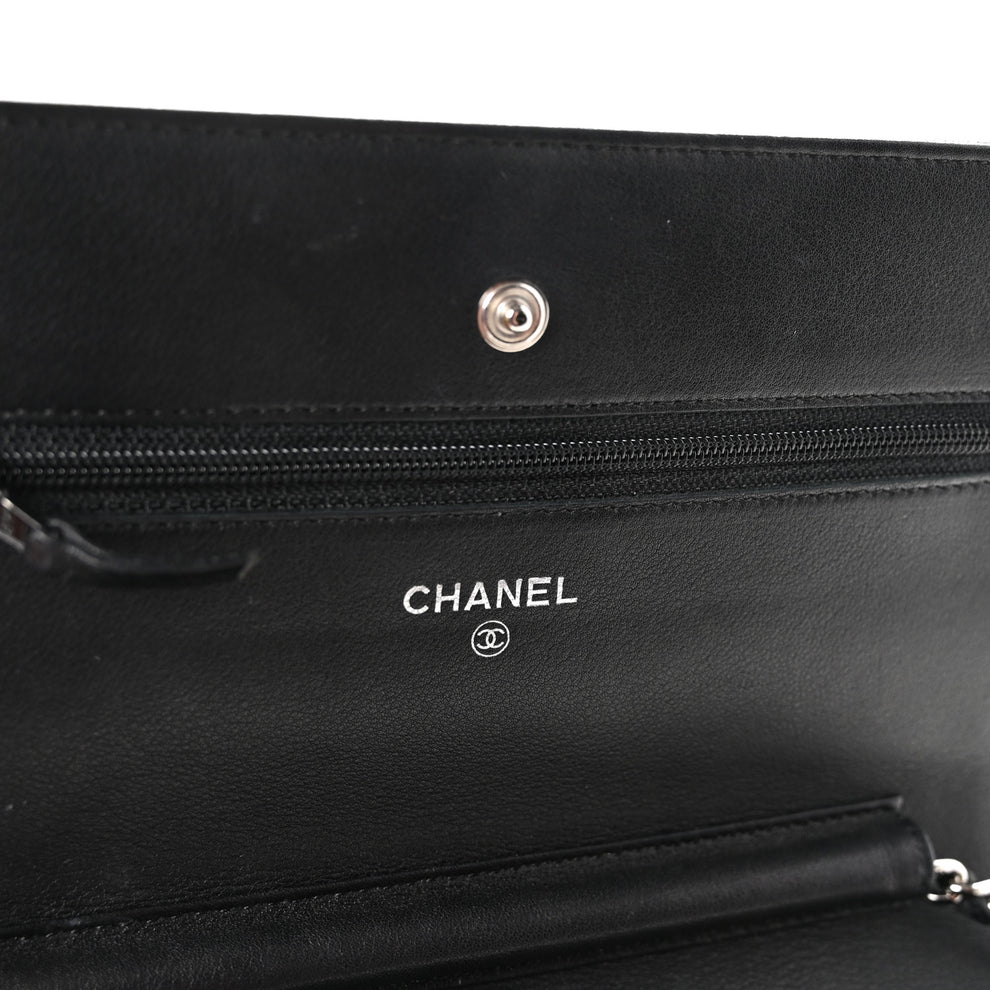 Chanel Caviar Timeless CC Wallet On Chain WOC Black 1801187 – FASHIONPHILE