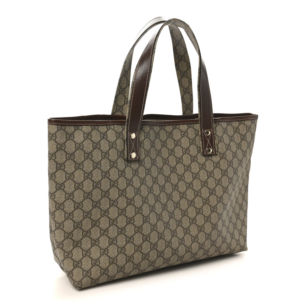 Gucci GG Plus Monogram Medium Signature Web Loop Tote Brown 1806319 ...