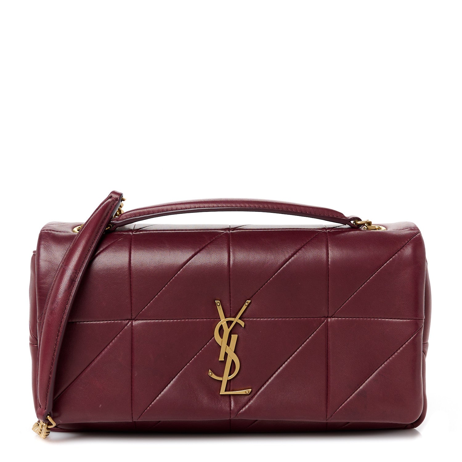 Saint Laurent Lambskin Patchwork Monogram Medium Jamie Rouge Legion ...