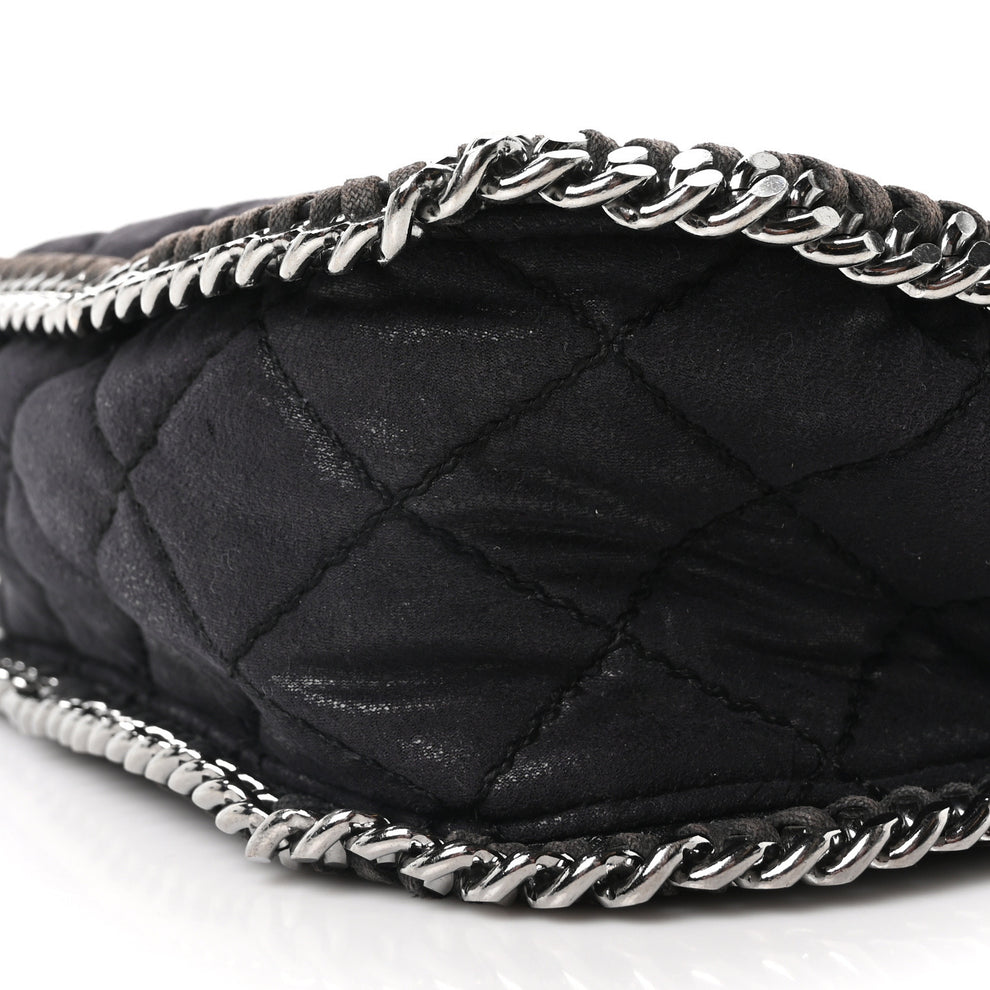 Stella McCartney Shaggy Deer Quilted Falabella Shoulder Bag Black ...
