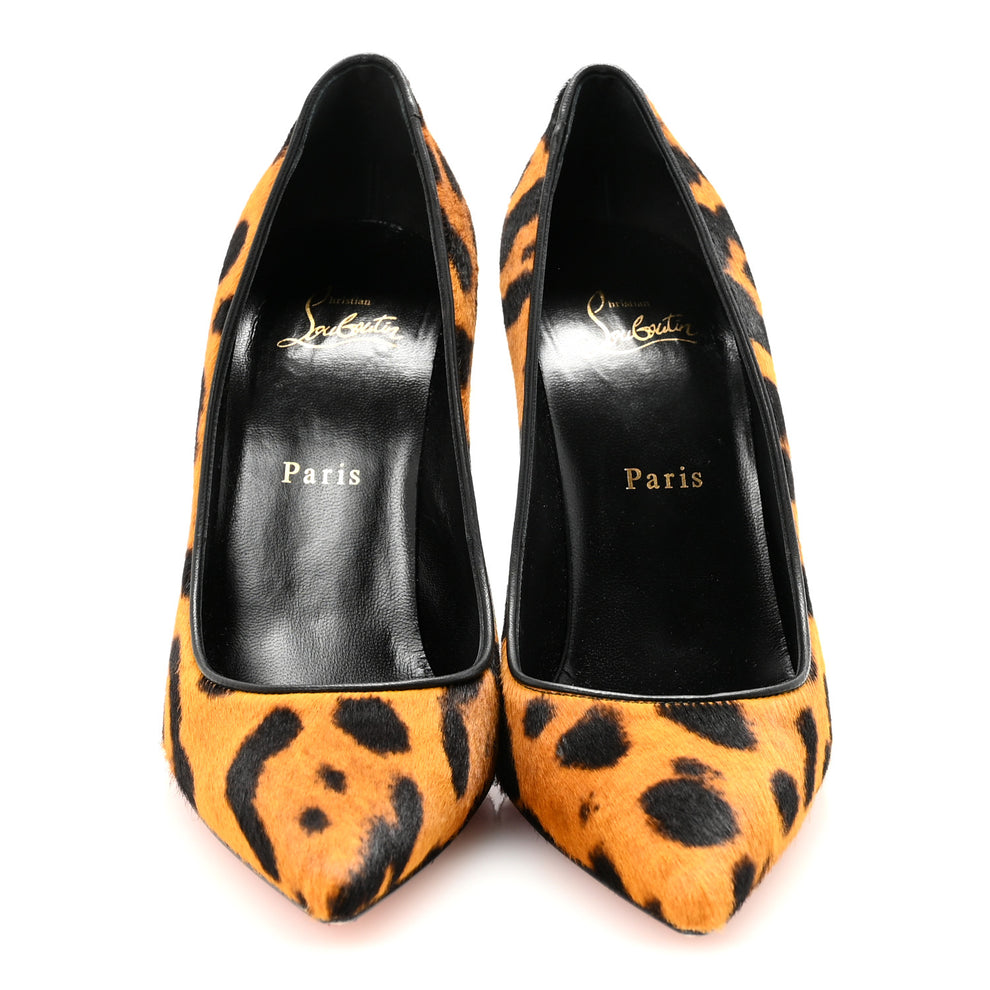 Christian Louboutin Pony Hair Leopard Print So Kate 100 Pumps 38.5 ...