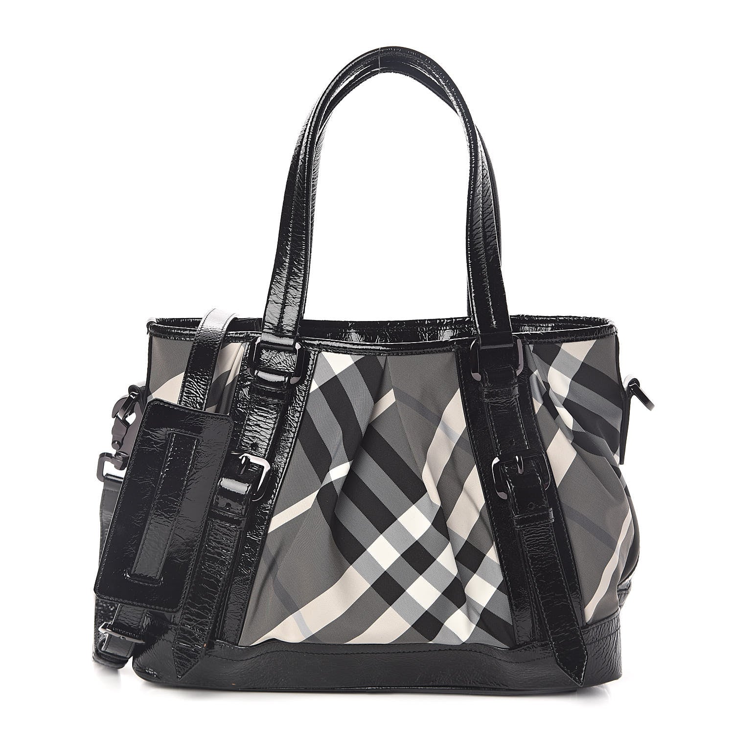 Burberry Nylon Beat Check Lowry Black 506471 – FASHIONPHILE