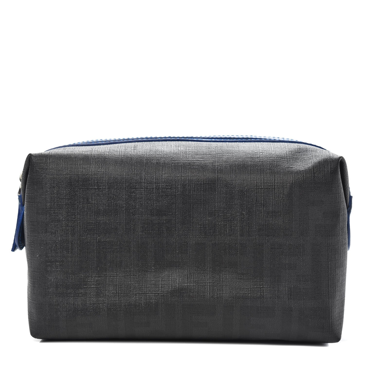 Fendi Zucca Spalmati Cosmetic Bag Black True Blue 727797 – FASHIONPHILE