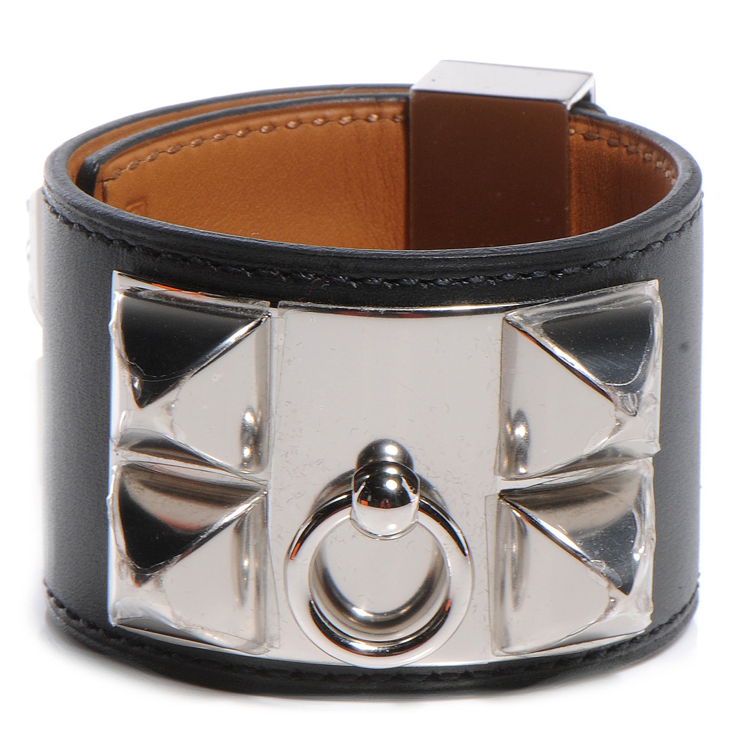 Hermes Chamonix Collier de Chien CDC Bracelet Black Small 53742 ...