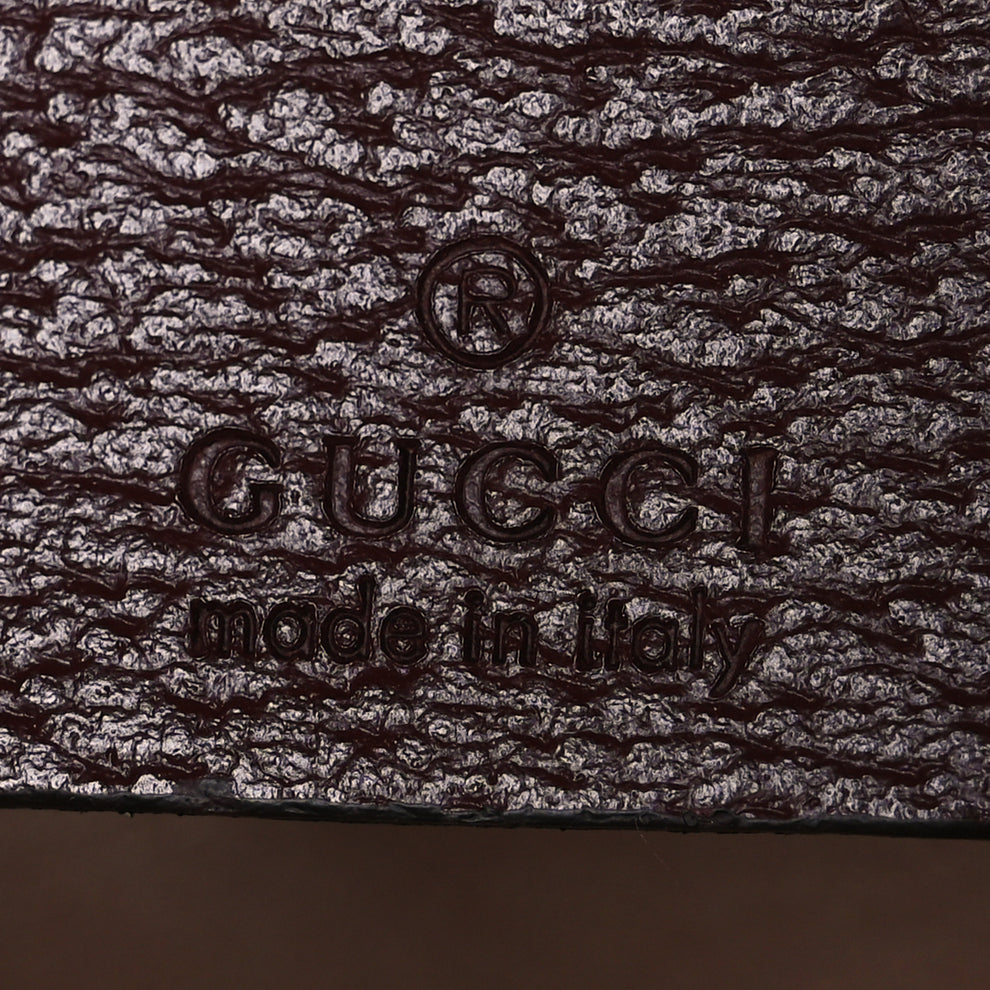 Gucci GG Supreme Monogram Textured Dollar Calfskin Web Small Ophidia ...