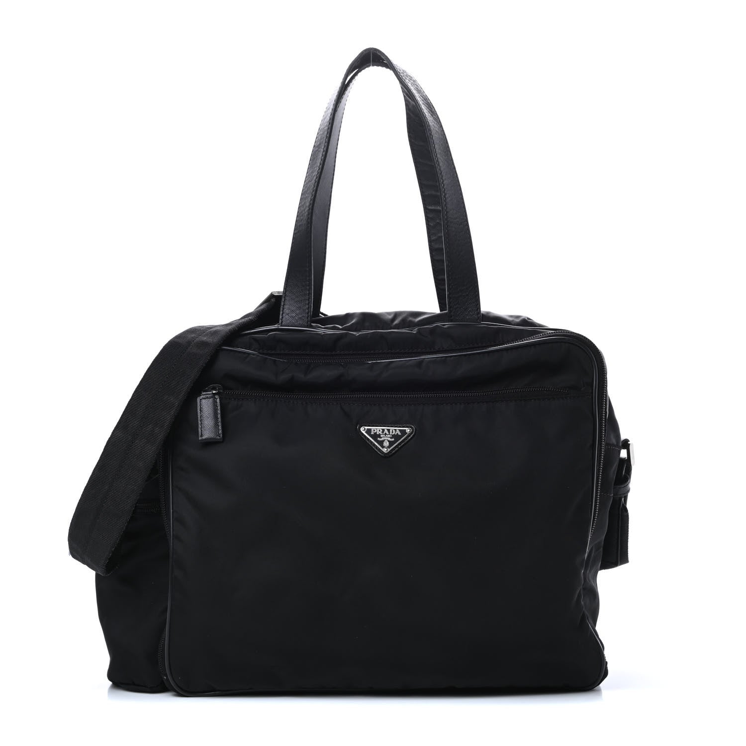 Prada Tessuto Nylon Vela Diaper Bag Black 726321 – FASHIONPHILE