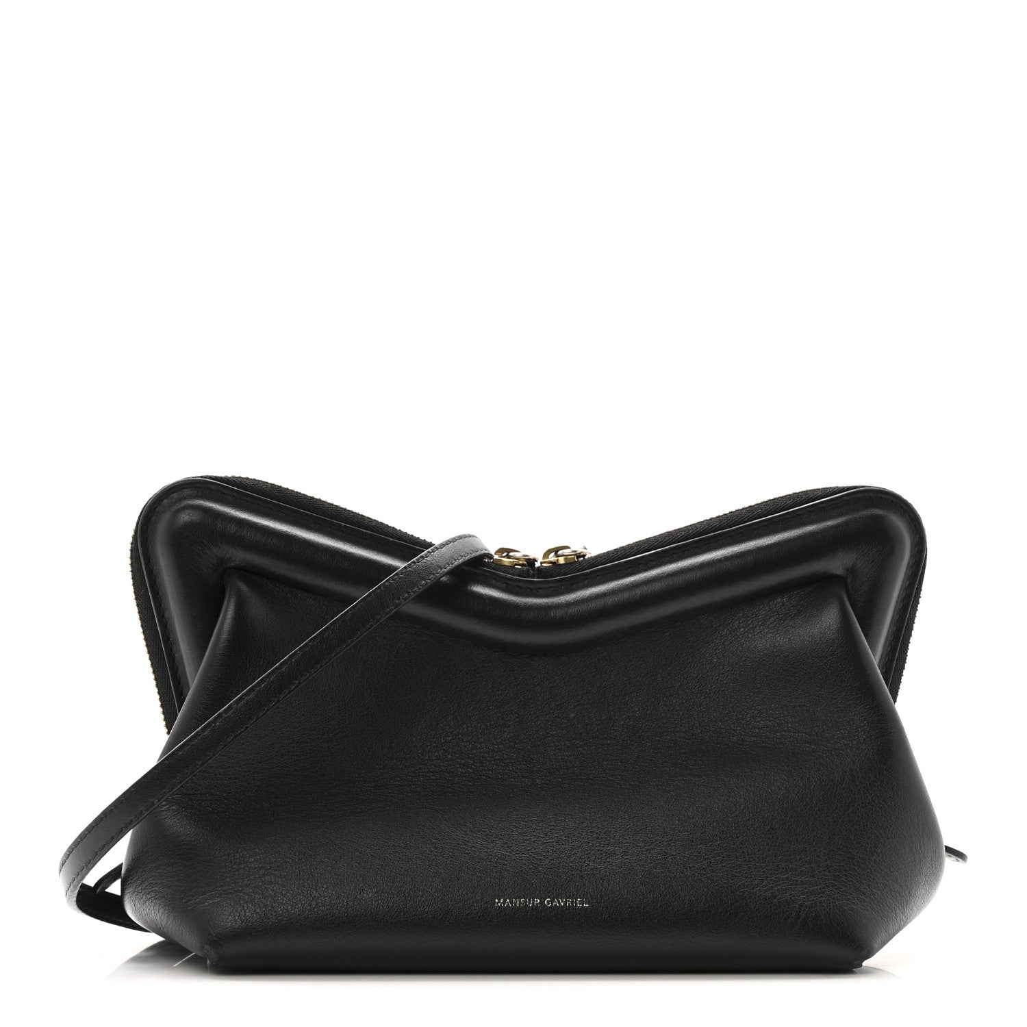 Mansur Gavriel Smooth Calfskin Mini M Frame Crossbody Bag Black Flamma ...