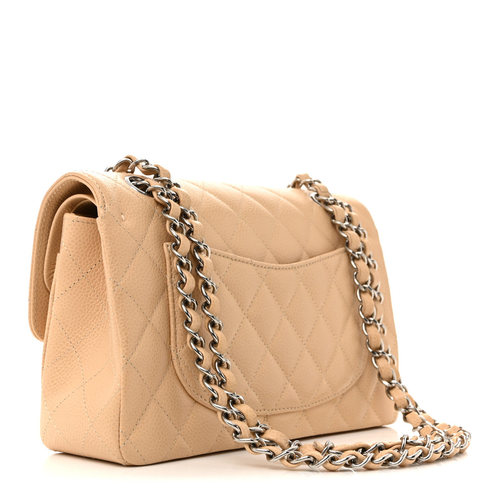 Chanel Caviar Quilted Small Double Flap Beige 1784171 – FASHIONPHILE