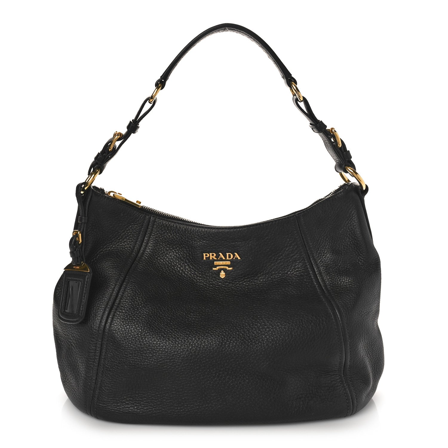 Prada Vitello Daino Hobo Black 1448173 – FASHIONPHILE