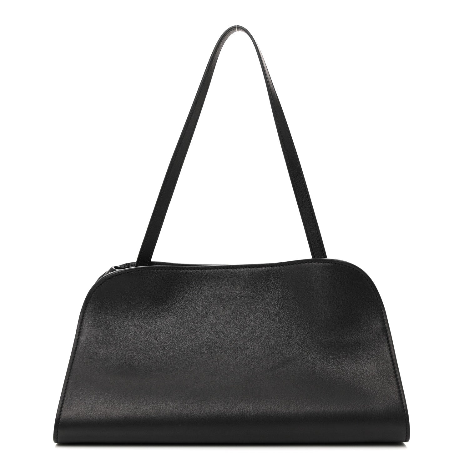 The Row Smooth Calfskin Peggy Bag Black 1781019 – FASHIONPHILE