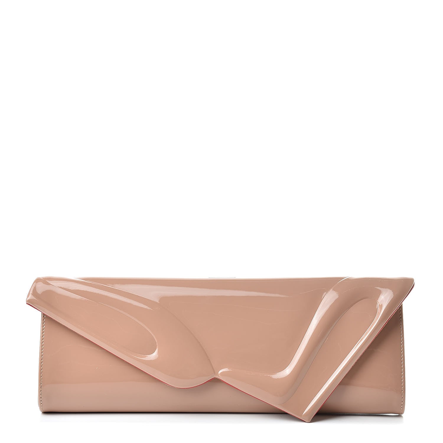 Christian Louboutin Patent So Kate Baguette Clutch Nude 509535 ...