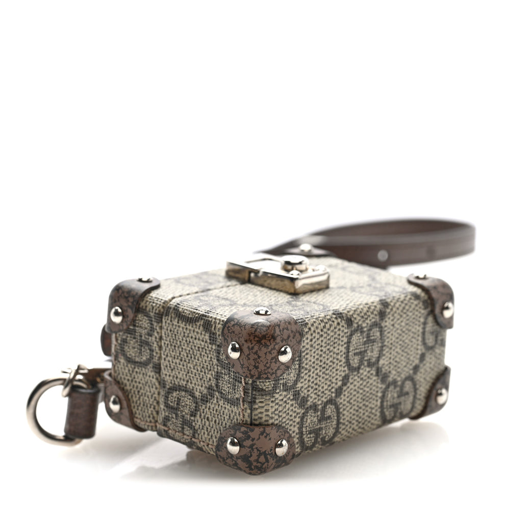 Gucci GG Supreme Monogram AirPods Pro Case Beige Ebony 1781322 ...