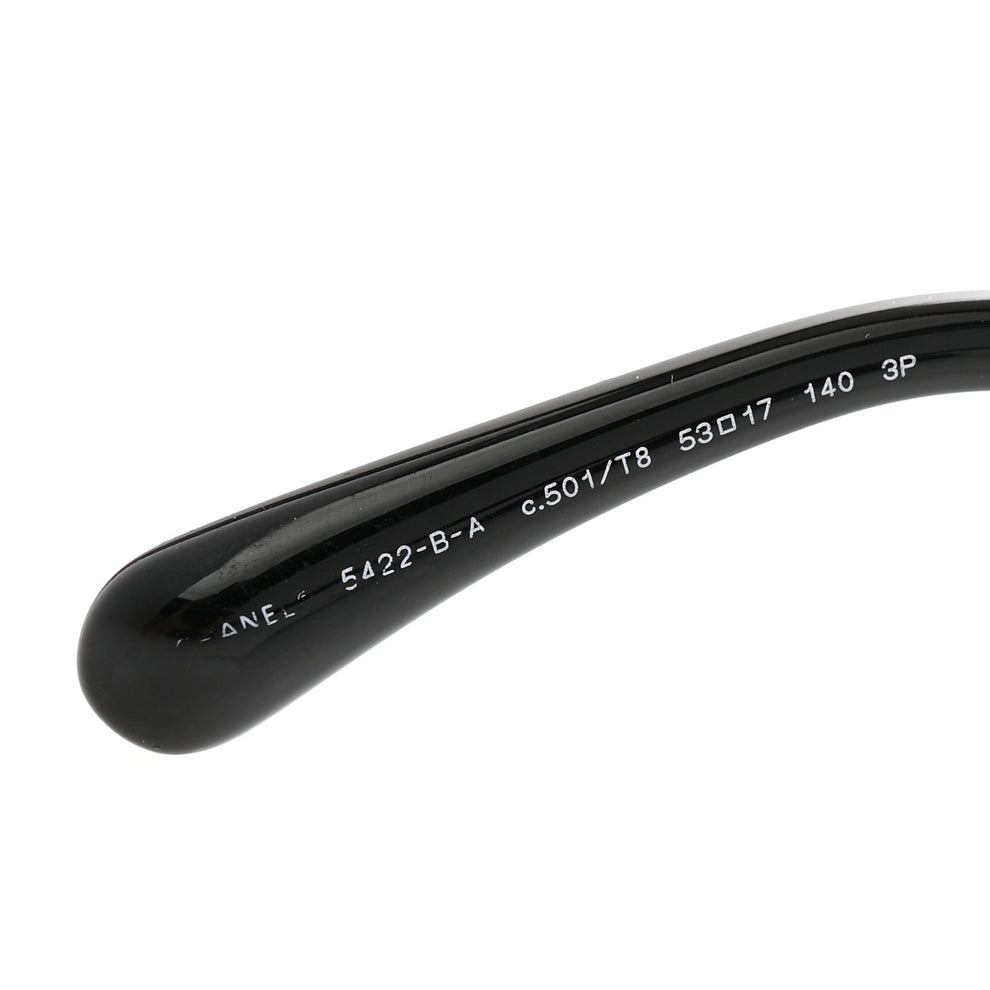 Chanel Acetate Strass Polarized Square Sunglasses 5422-B Black 1715602 ...