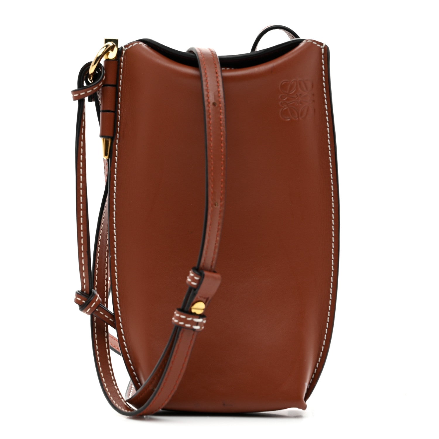 Loewe Smooth Calfskin Gate Pocket Rust 1775548 – FASHIONPHILE